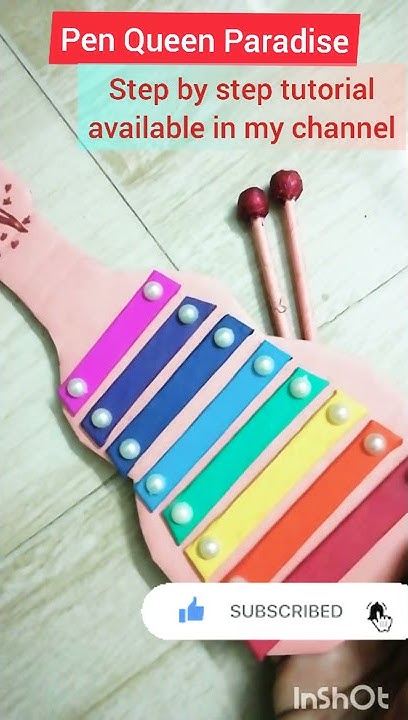 Diy Xylophone | Cardboard craft | Diy musical instruments 😍 #shorts ...