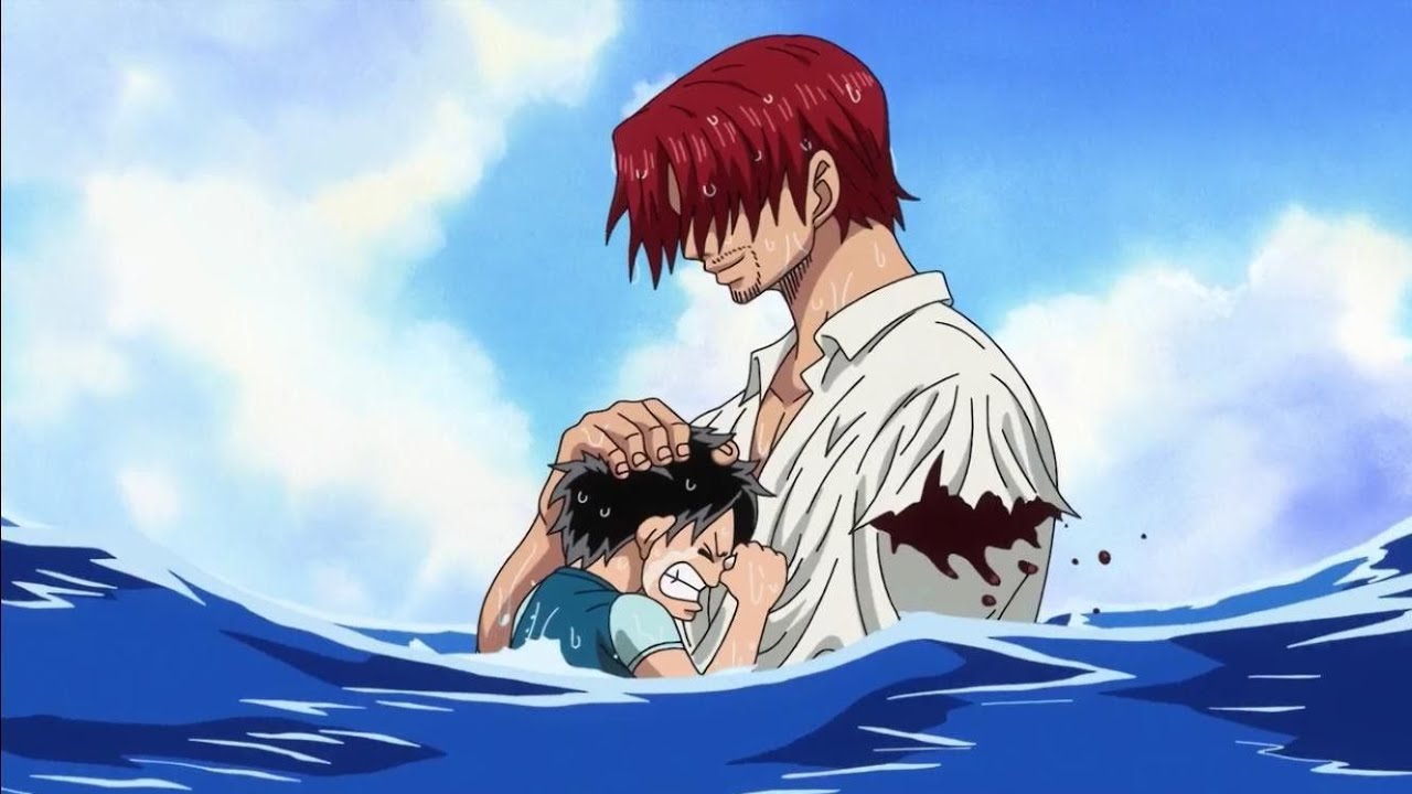 Shanks save luffy from sea monster, One piece Edit | Monkeyking_47 ...
