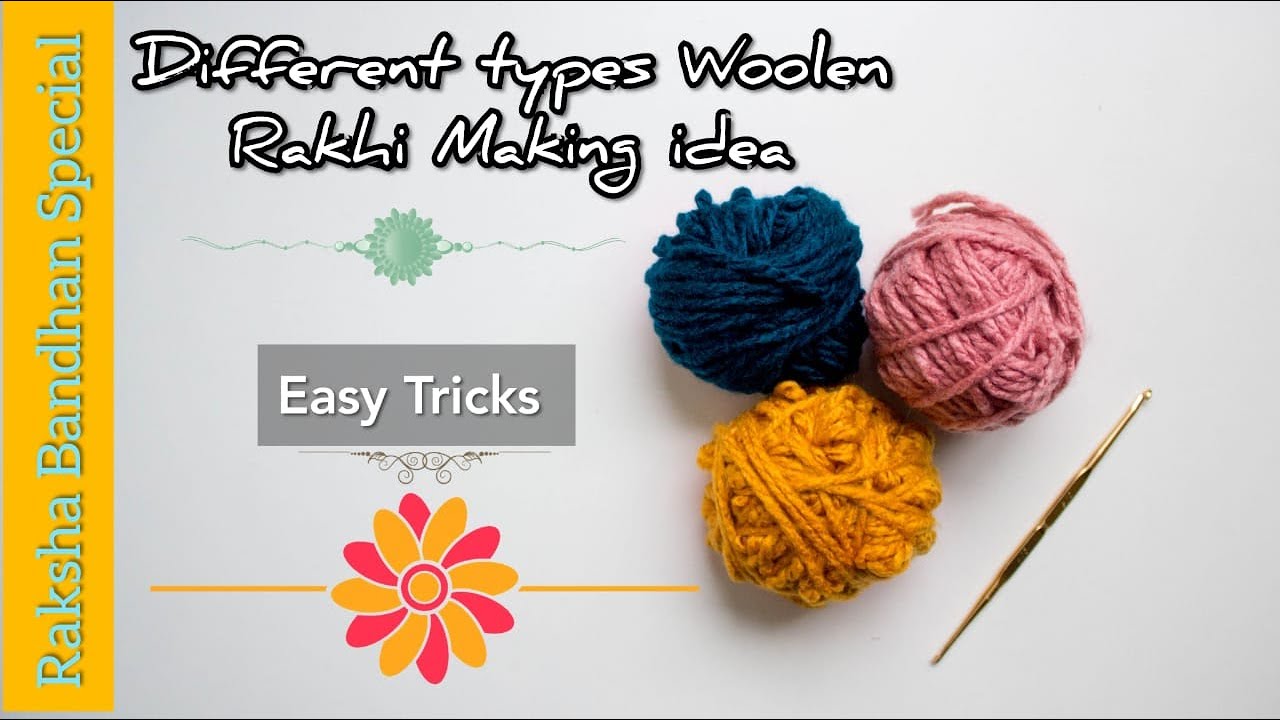 How to make rakhi | diy rakhi | Rakhi making ideas at home | woolen ...