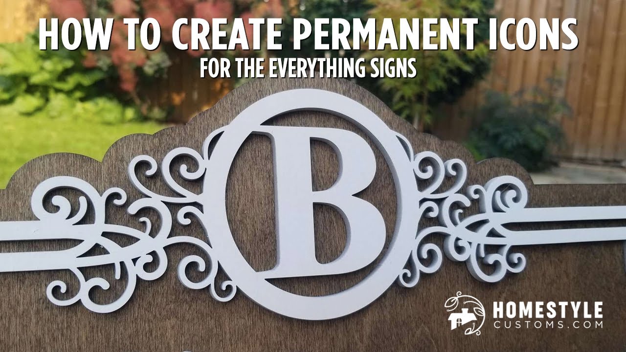 How to Create Permanent Icons for The Everything Signs - YouTube