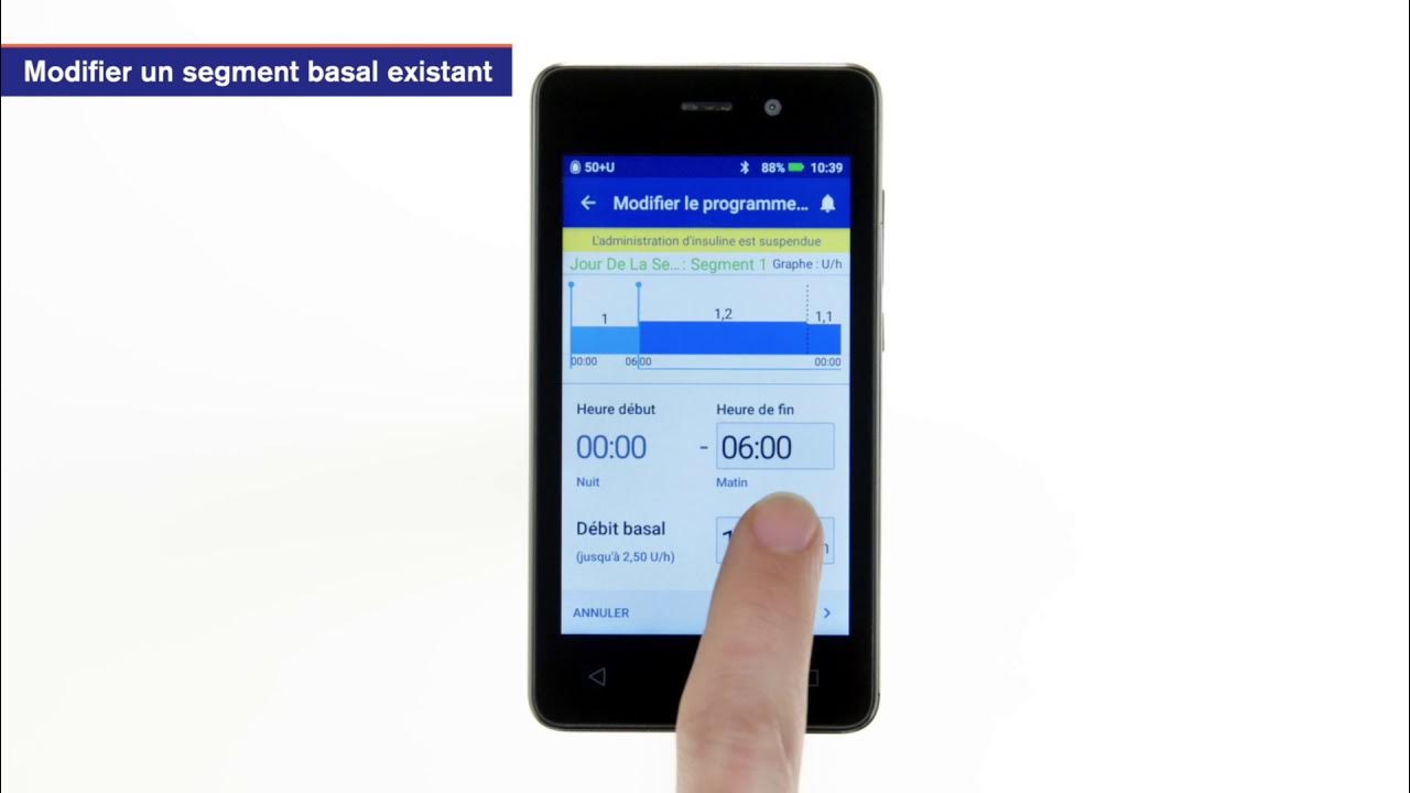 Formation sur la pompe à insuline : Omnipod DASH® – Comment modifier un programme basal actif ...