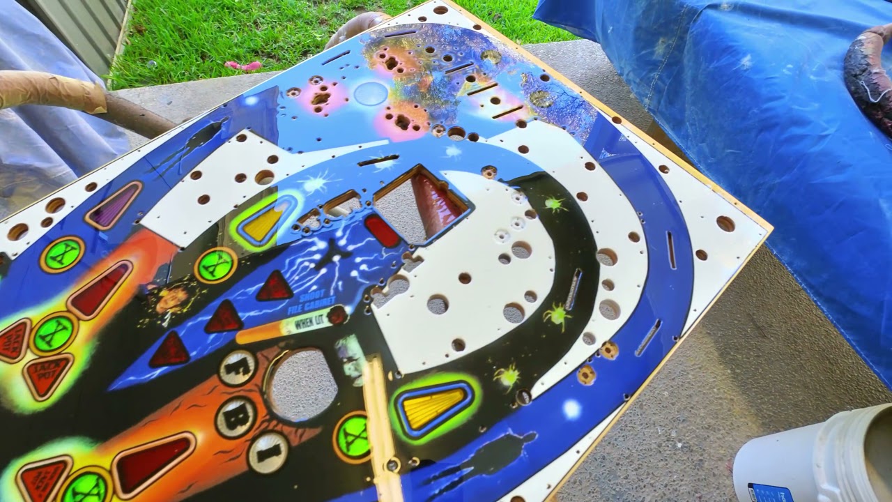 X Files Playfield - Digital Print restore - YouTube