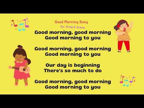 Good Morning Song - Children Songs - YouTube