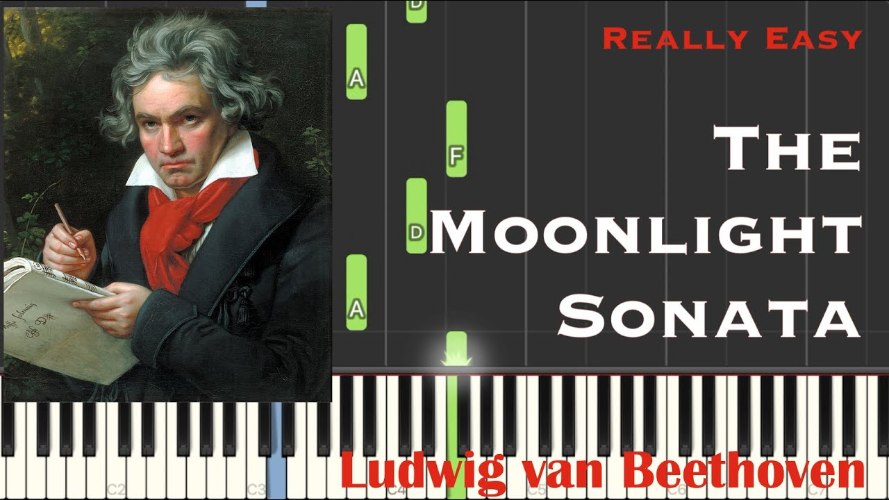 The Moonlight Sonata piano tutorial - YouTube