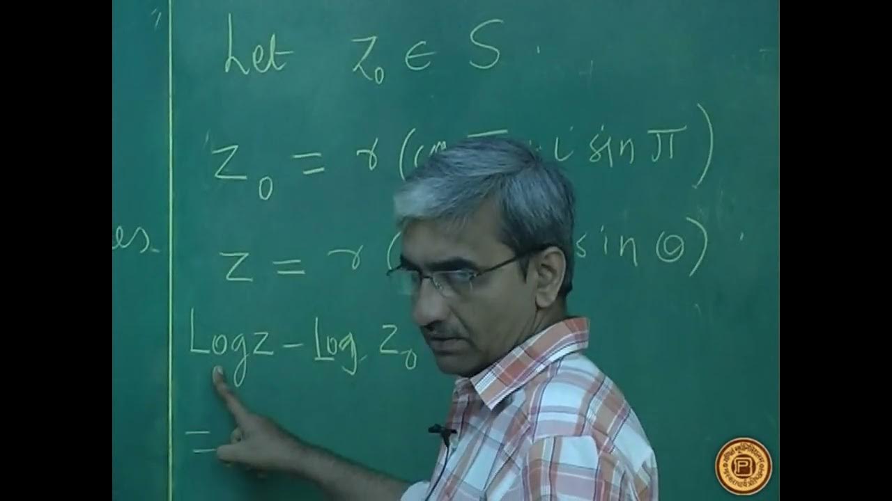 Complex Analysis Lecture # 24 by Prof. V. M. Sholapurkar : Branches Part 2 - YouTube