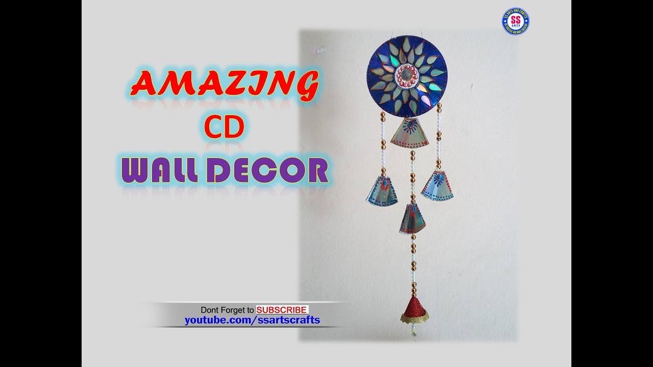 How to Reuse CD ||DIY CD Wall decor||Best out of waste Wall hanging ...