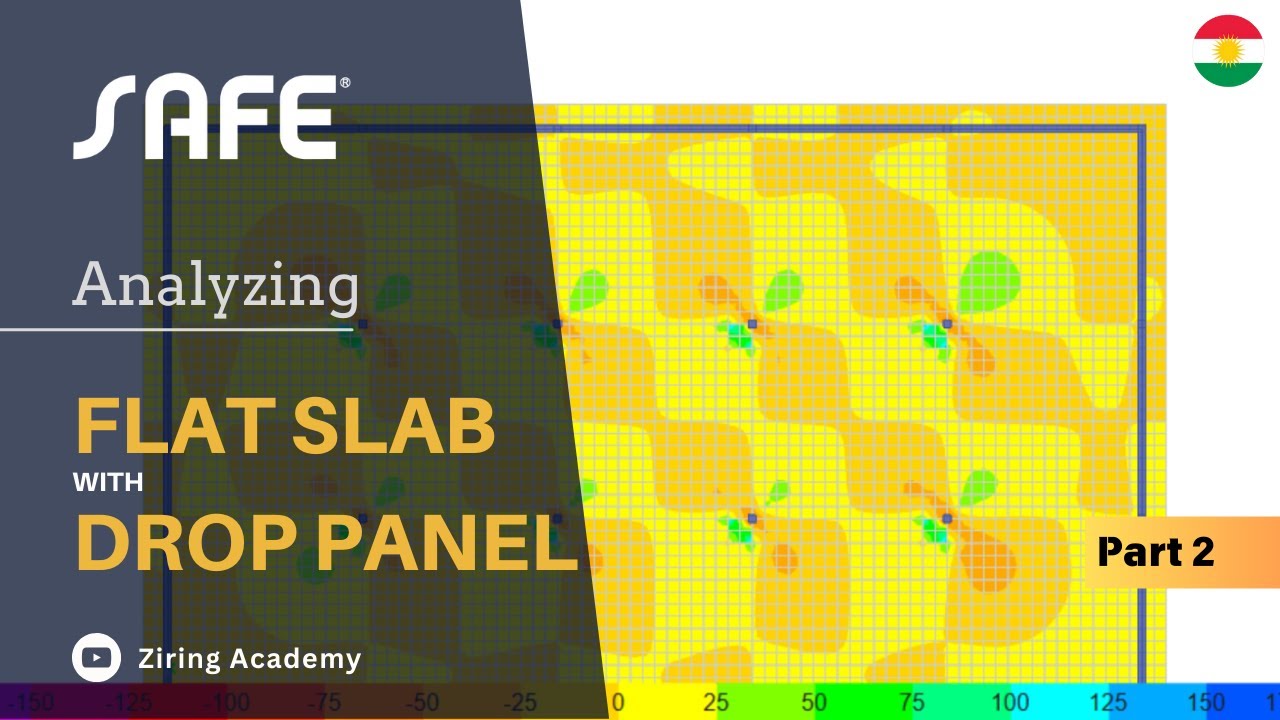 Design of Flat Slab with Drop Panel (2/3) - CSi SAFE - YouTube