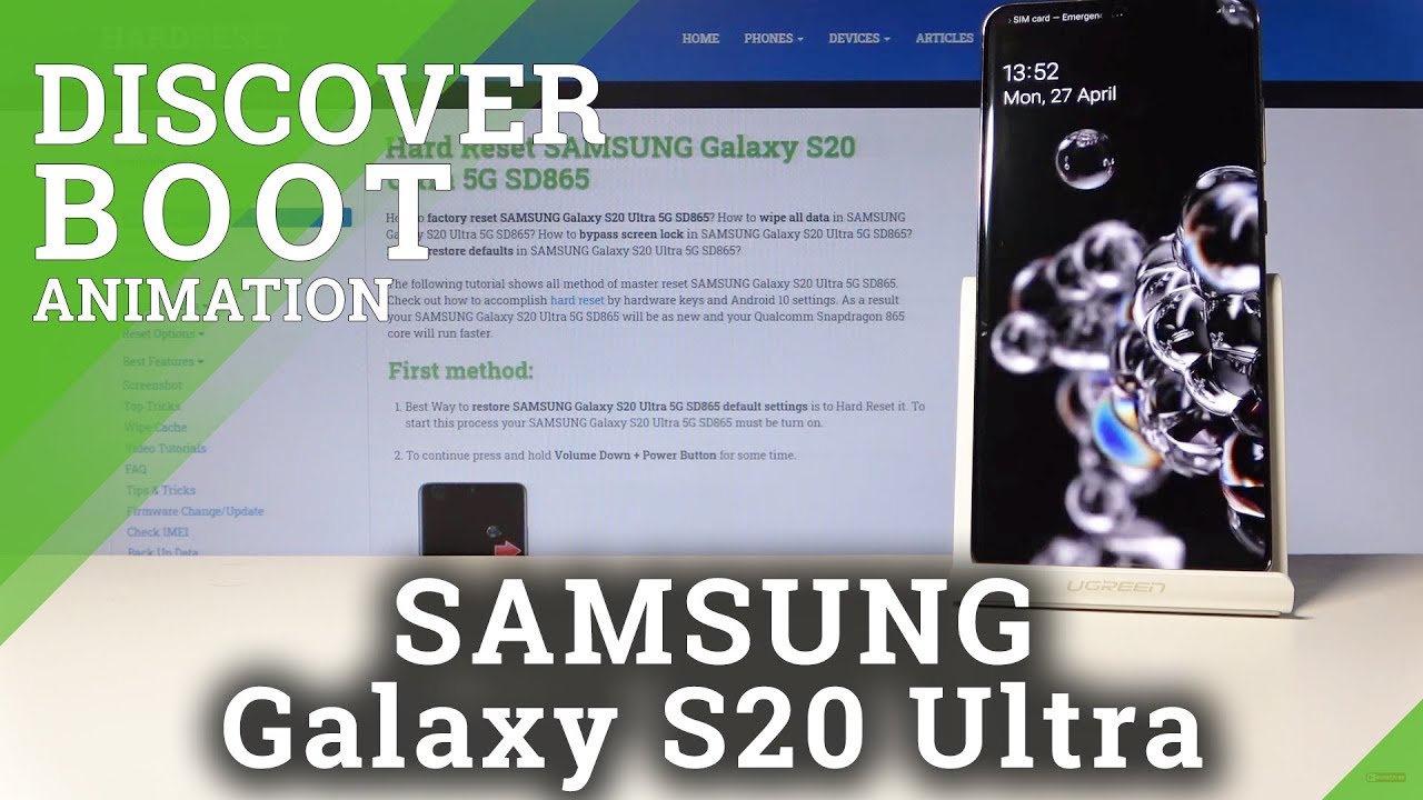 How to Boot Animation Look in SAMSUNG Galaxy S20 Ultra – Welcome Panel ...