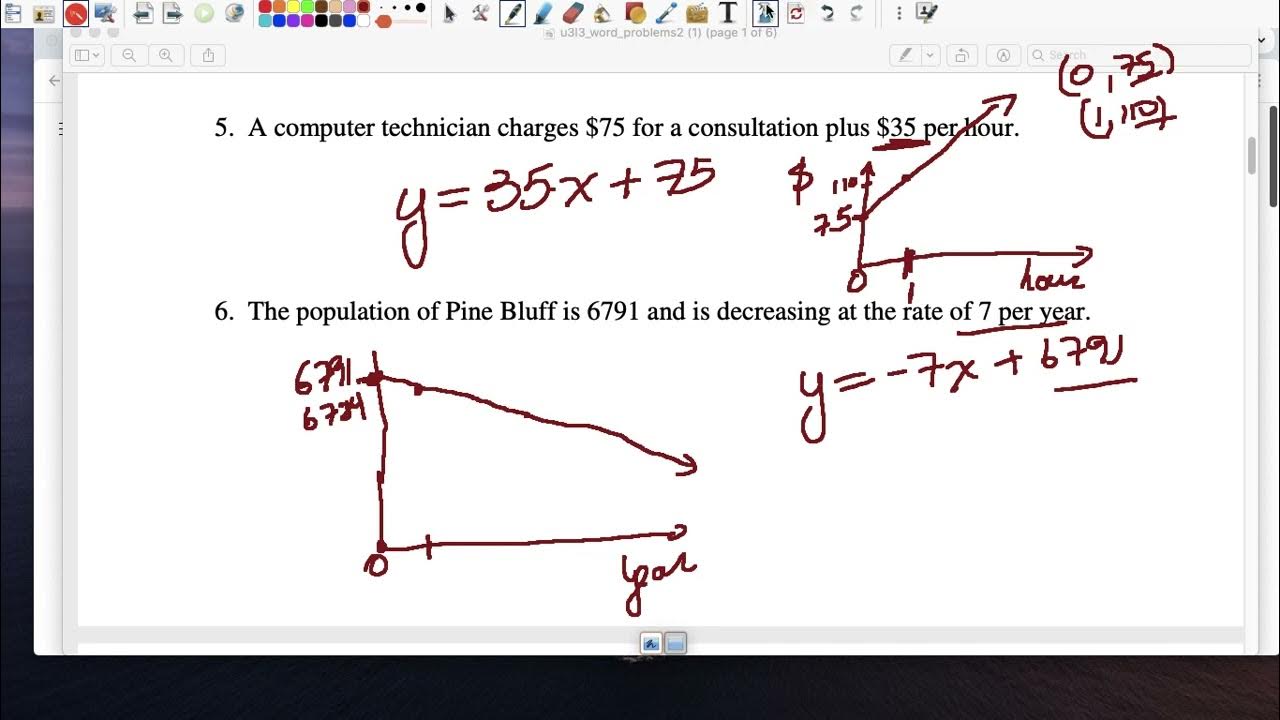 Linear Word Problems - YouTube