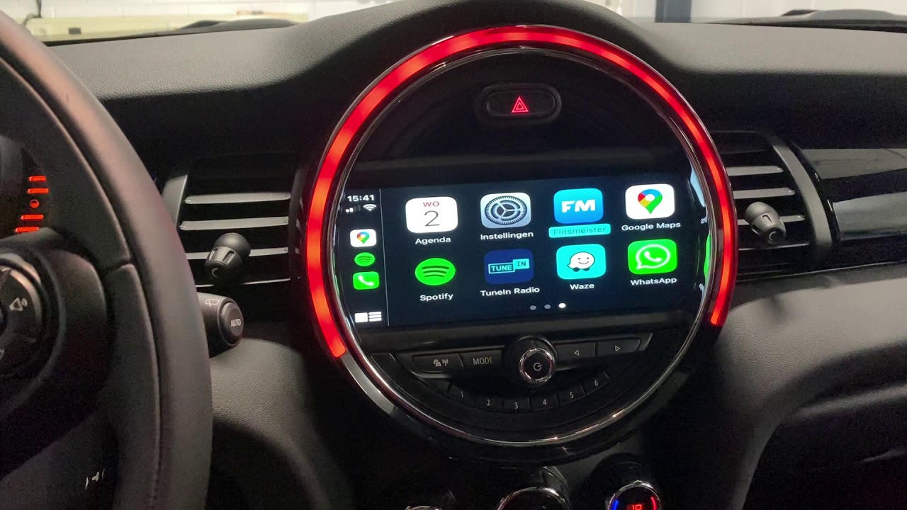 Apple carplay of auto android in BMW Mini cooper ingebouwd op originele ...