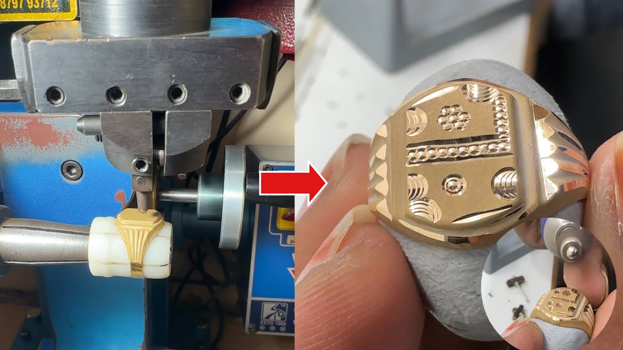 How Gold Ring 24k ! Fancy Gold Ring Making - YouTube