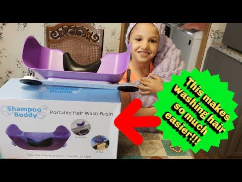 Shampoo Buddy Portable Hair Wash Basin for Kids Unboxing & Review - YouTube