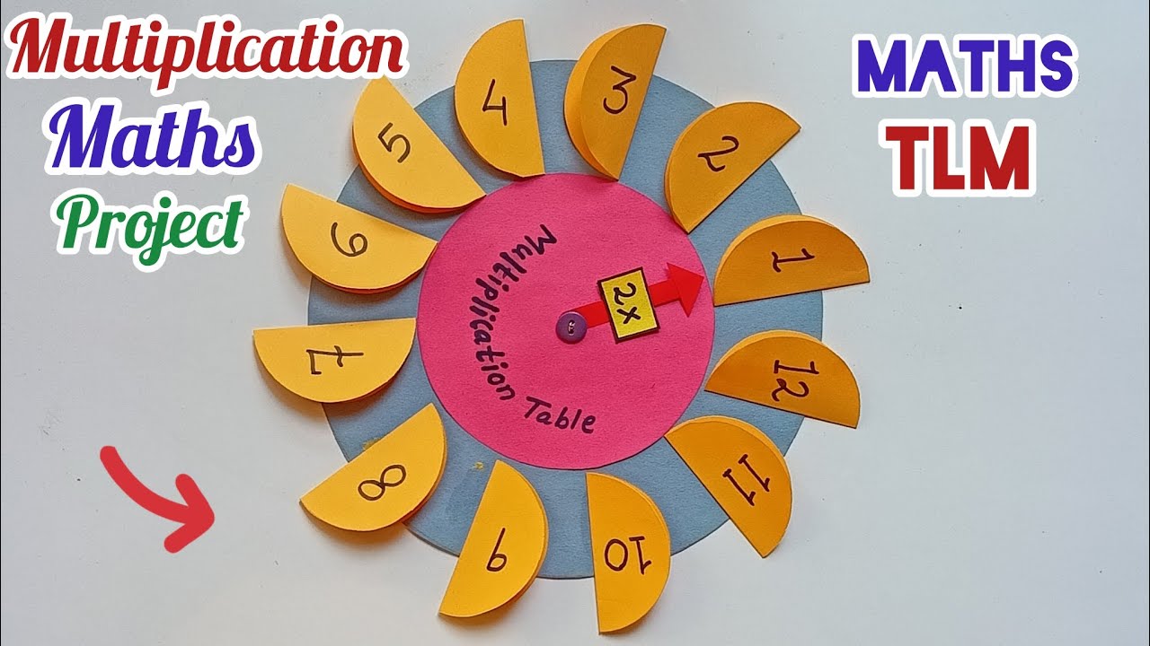 Multiplication Table Maths Working Model/ Table Maths Project ...