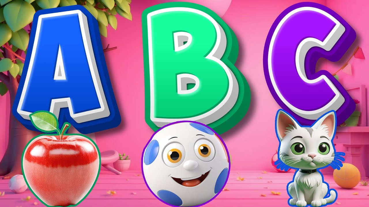 A B C Song A for Apple | Fun Alphabet Song for Kids | Learn ABC with ...