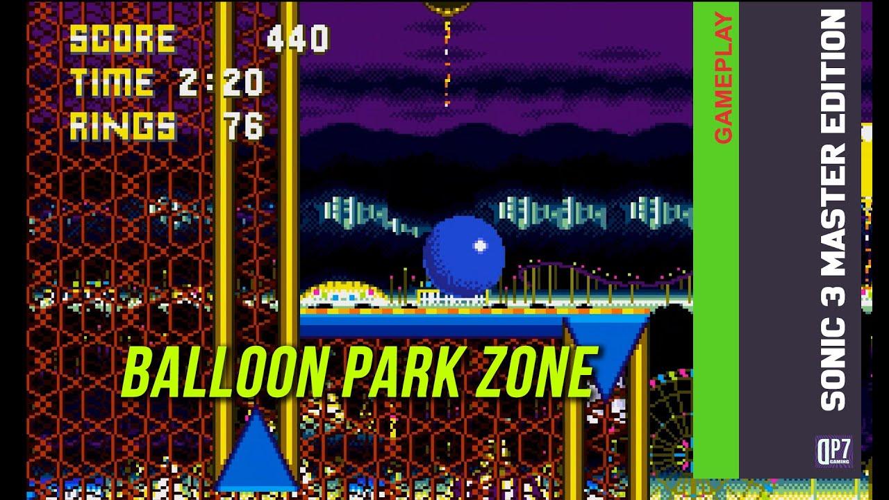 Sonic 3 Master Edition (Balloon Park Zone) GamePlay - YouTube