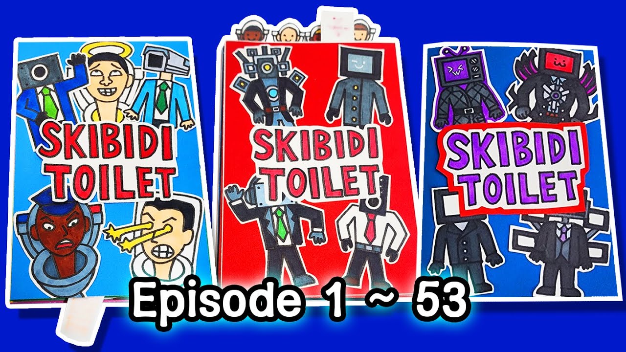 Skibidi Toilet Game Book Parts 1 to 50🚽💩🎥📺🔧 (27 Paper Games) - YouTube