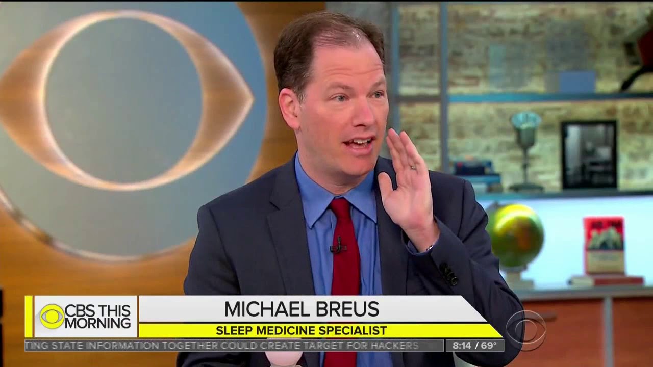 CBS This Morning series, "Light Sleepers" with Dr. Michael Breus ...