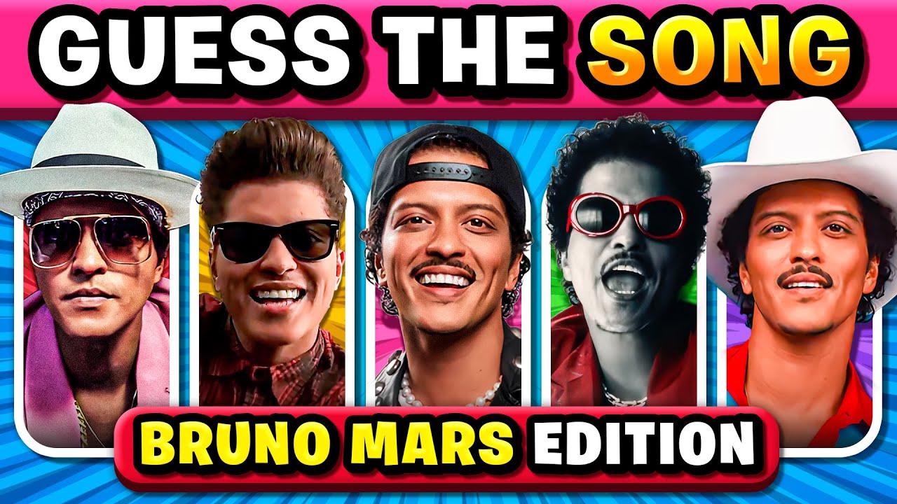 Can You Guess Bruno Mars Songs? 50 Popular Songs (APT, Die With A Smile ...