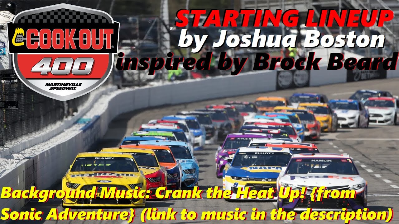 2024 Cook Out 400 (Martinsville) Starting Lineup (Rebirth Cup Series ...