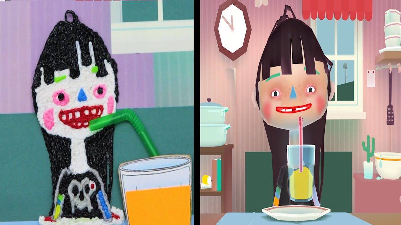 3d pen drawing Toca Kitchen 2 in real life. DIY - YouTube