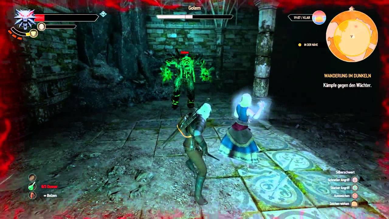 The Witcher 3: Wild Hunt Erster "Boss" Golem - YouTube