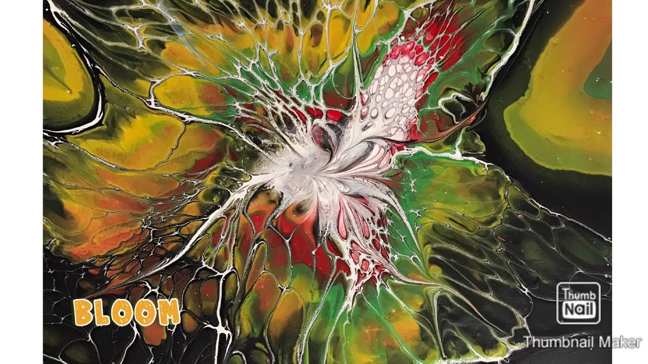 (437) Bloom Technique, Acrylic Pouring Painting/Fluid Art - YouTube