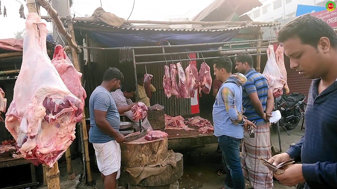 Beef Market Balibadro Bazar Cow Meat Processing Dhaka Bangladesh by ...