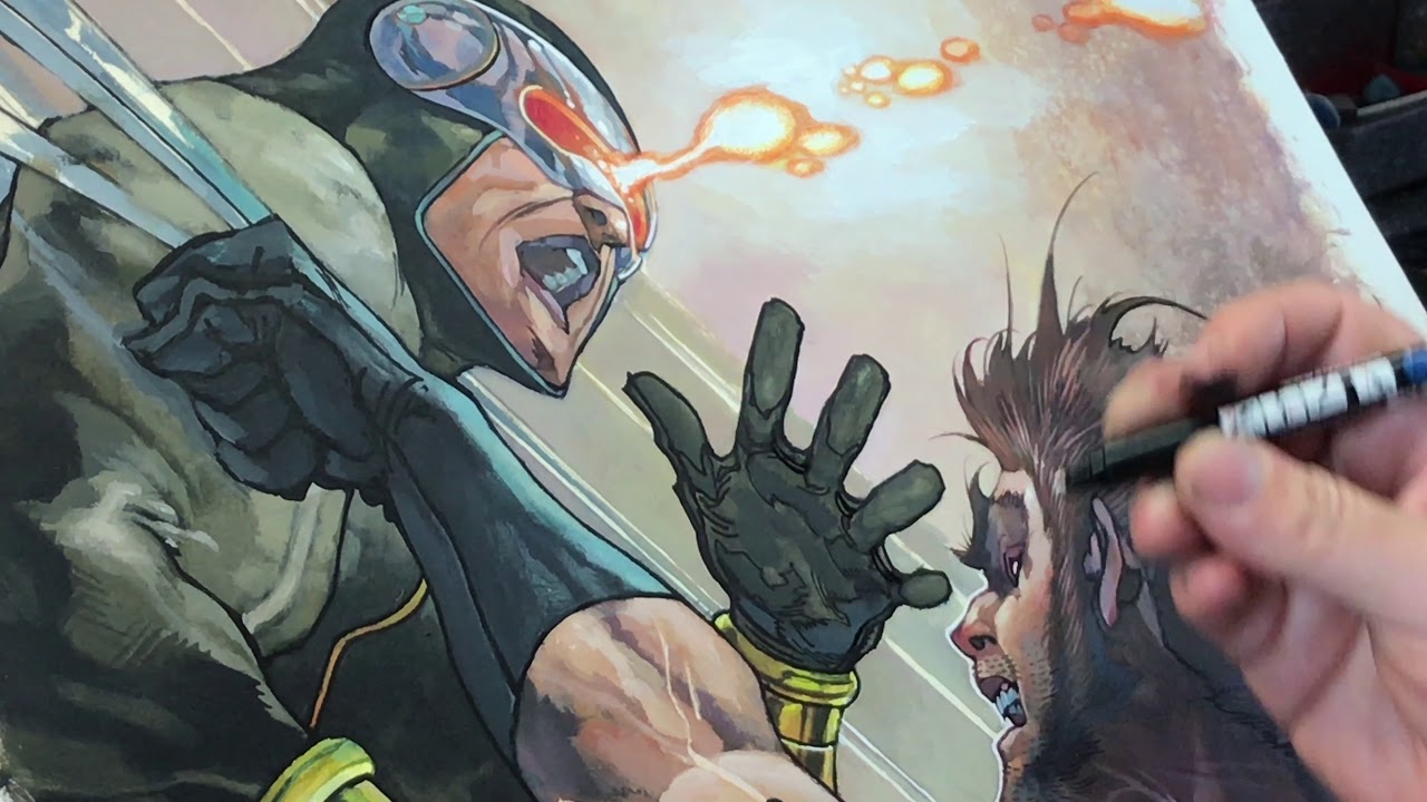 Marvel Masterpieces Wolverine vs Cyclops - YouTube