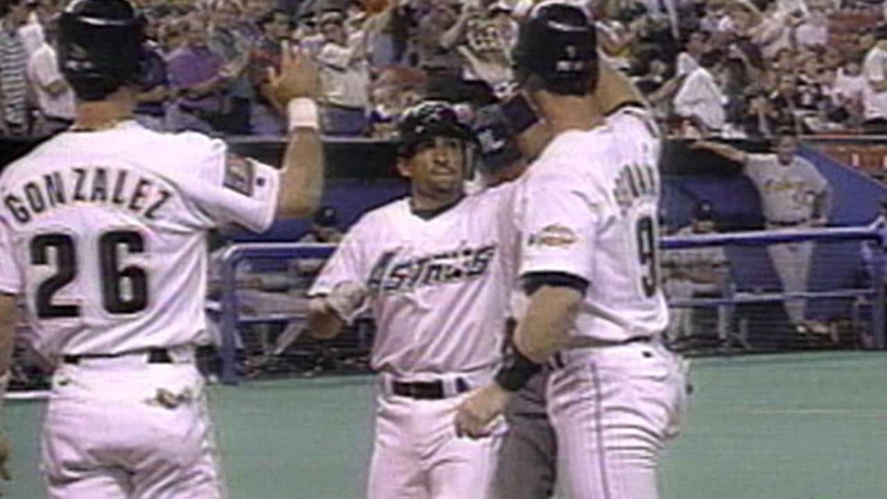 PIT@HOU: Andy Stankiewicz hits a three-run home run - YouTube