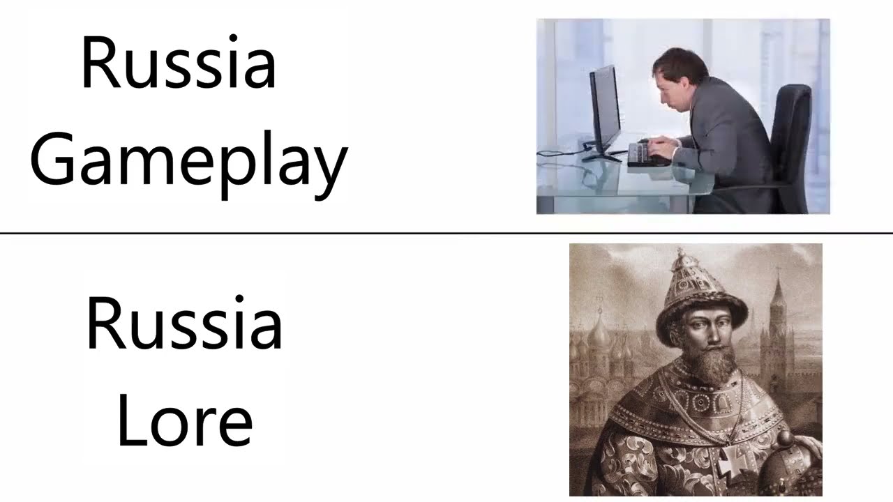 Russia Gameplay vs Lore meme - YouTube