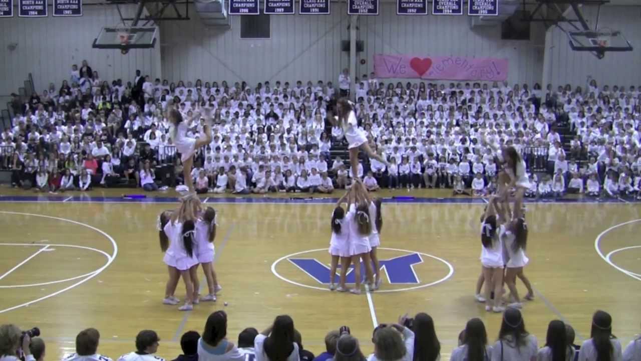 2012 Championship Pep Rally - Cheerleaders - YouTube