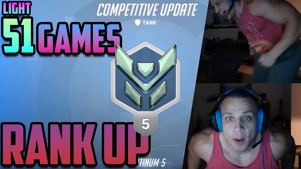 LIGHT 51 GAMES FOR PLAT RANK UP | Tyler1 Plays Overwatch 2 | Day 19 ...