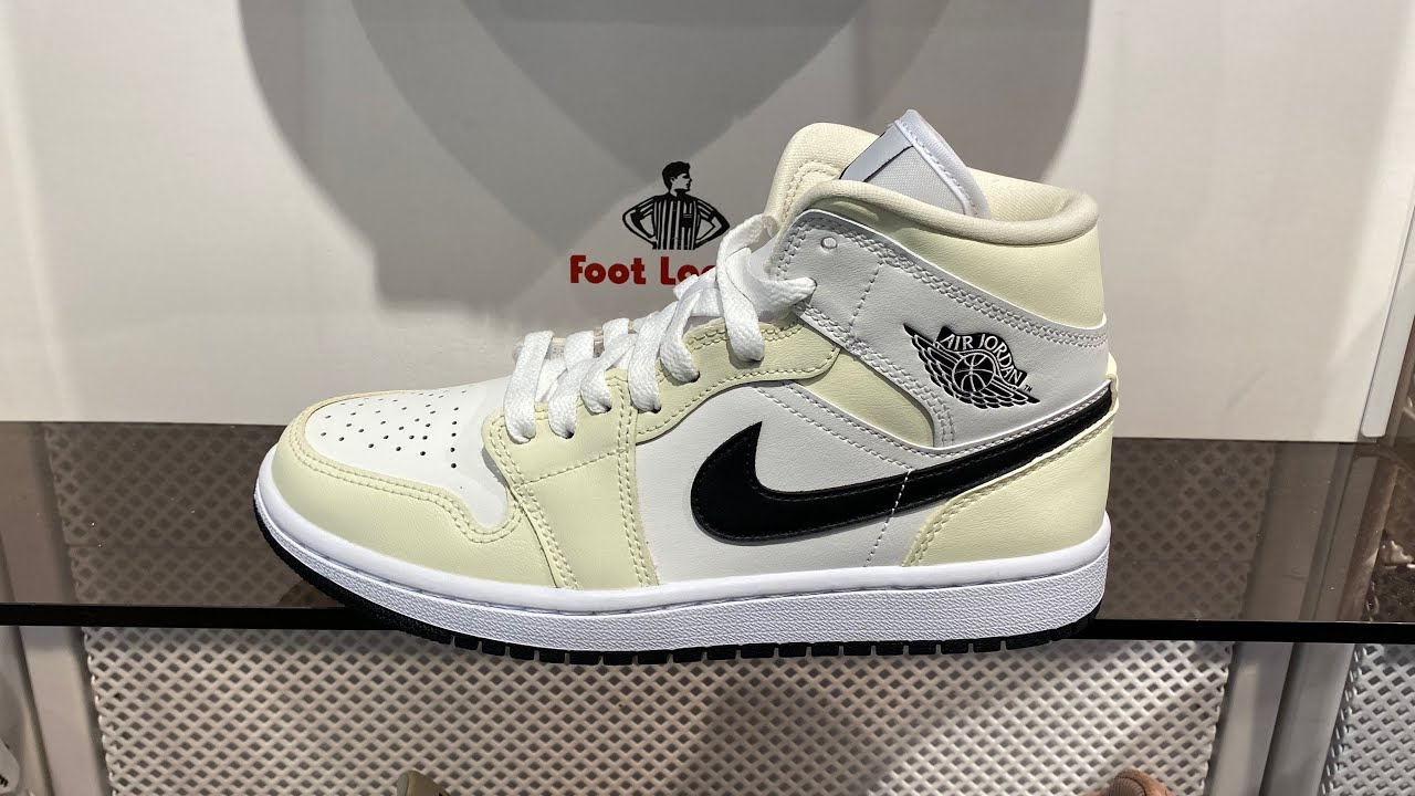 Air Jordan 1 Mid (Coconut Milk/Black/Summit White/White) - Style Code ...