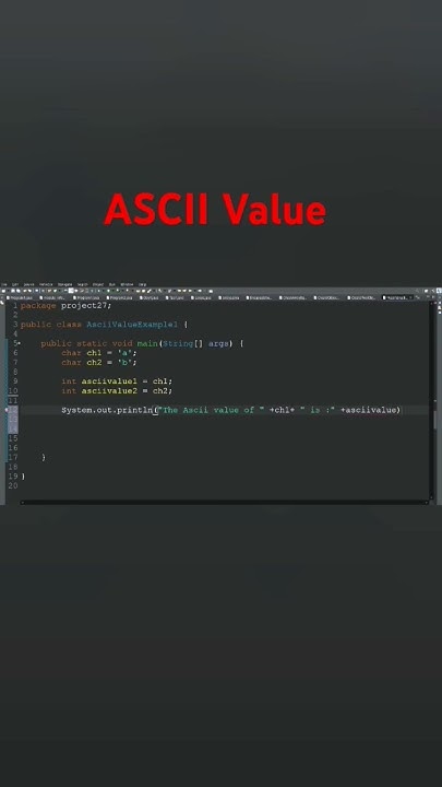 ASCII value... #coding #java#shorts#viral#javaprogramming #youtubeshorts #youtube #java# ...