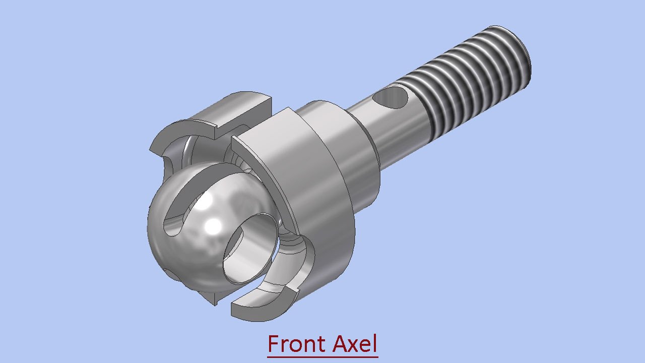 Front Axel (Video Tutorial) Autodesk Inventor - YouTube