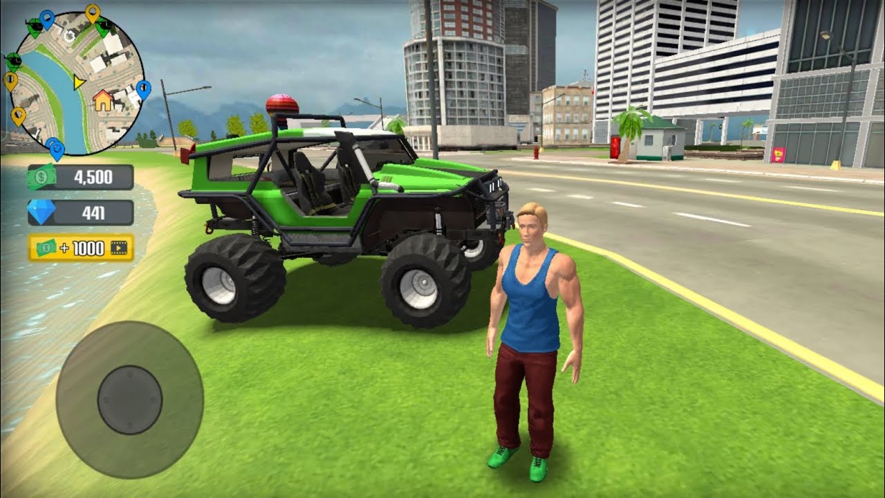 open world monster truck Hovercraft and police officer car chase ...