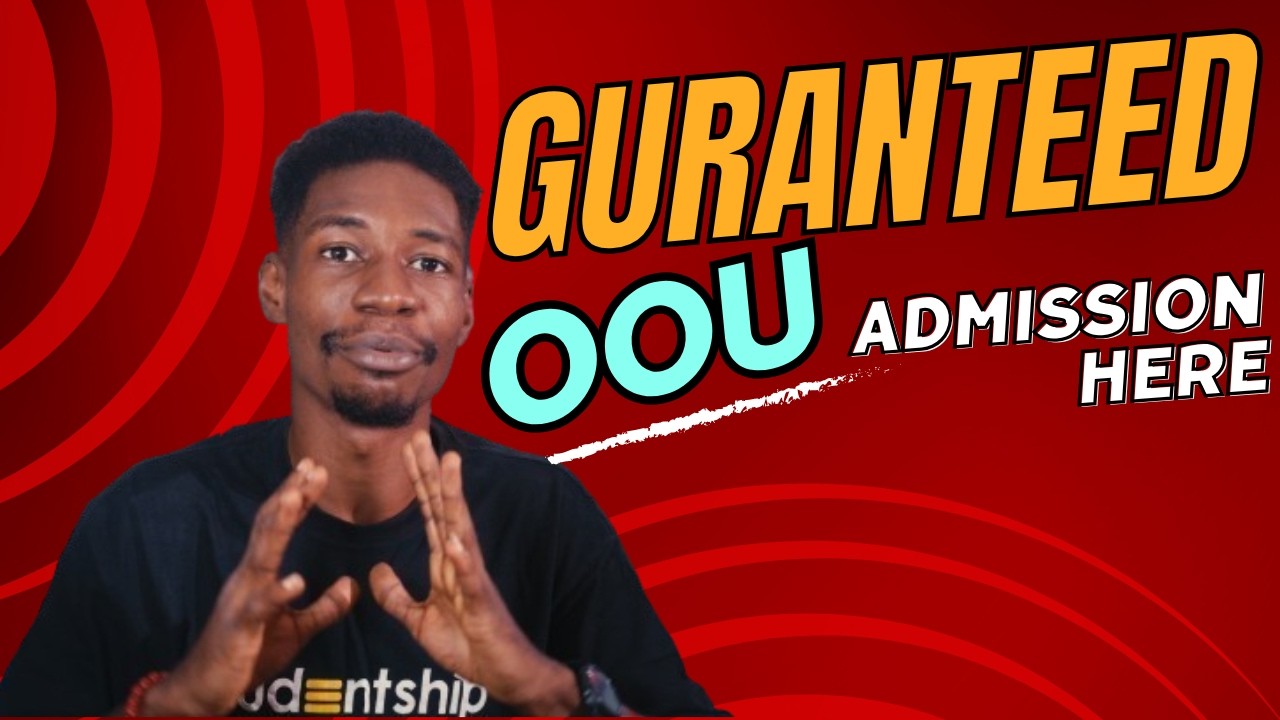 How to Pass OOU Post UTME Screening Exam and Gain Admission 2025 - YouTube