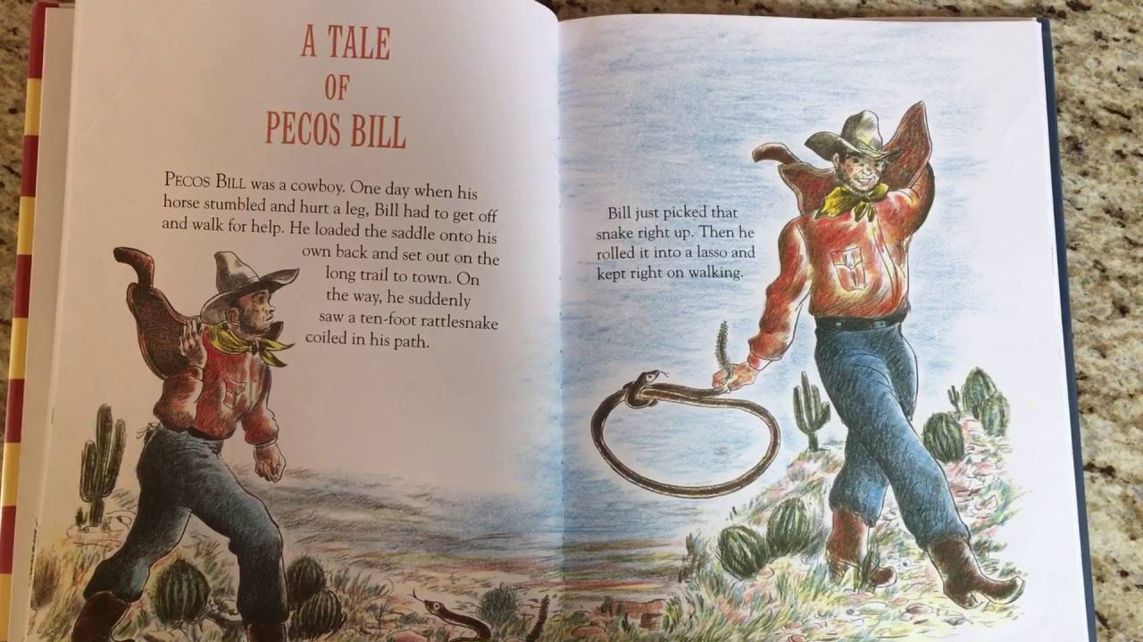 Kissy Reads A Tale of Pecos Bill - YouTube
