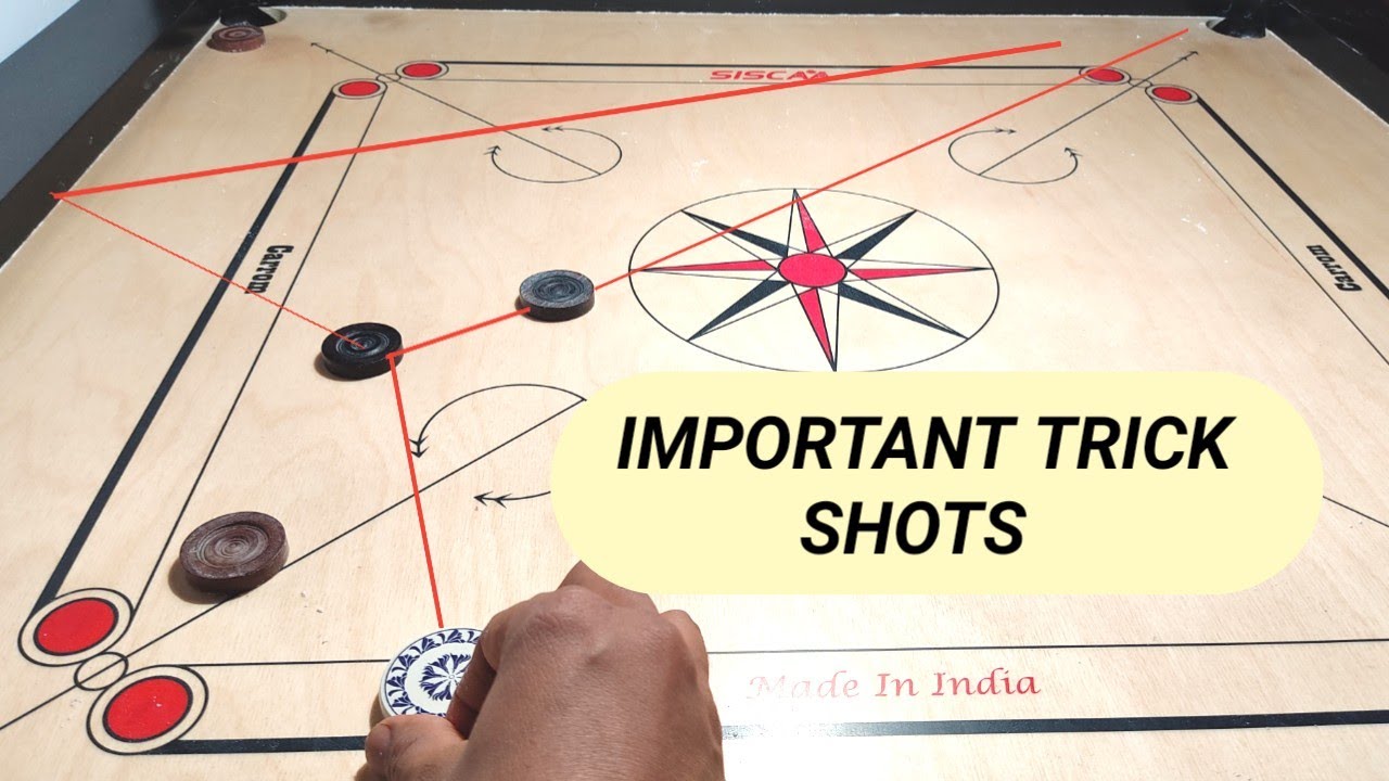 Best Shots Tricks 2021| carrom board tricks |carrom games | carrom best ...