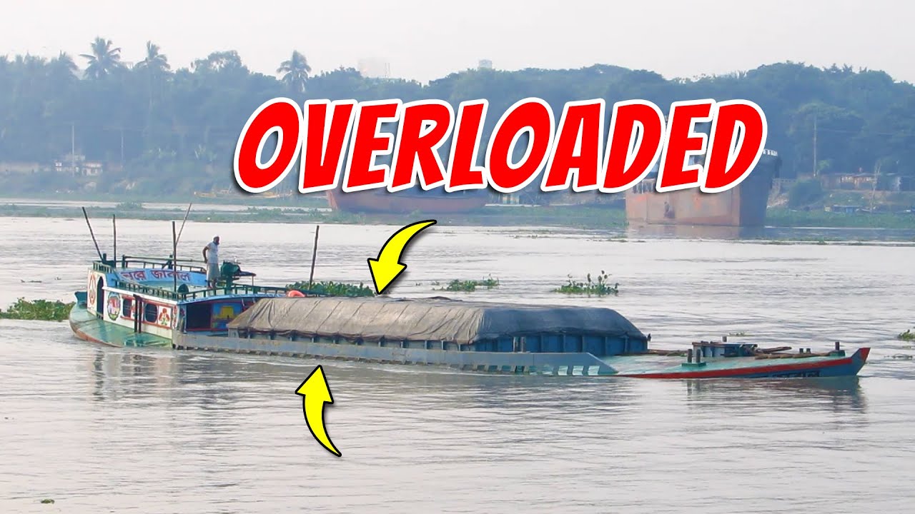 Fully Loaded Bulkhead Ship (M.B. Nure Jabal) Sand Transport Ship ...