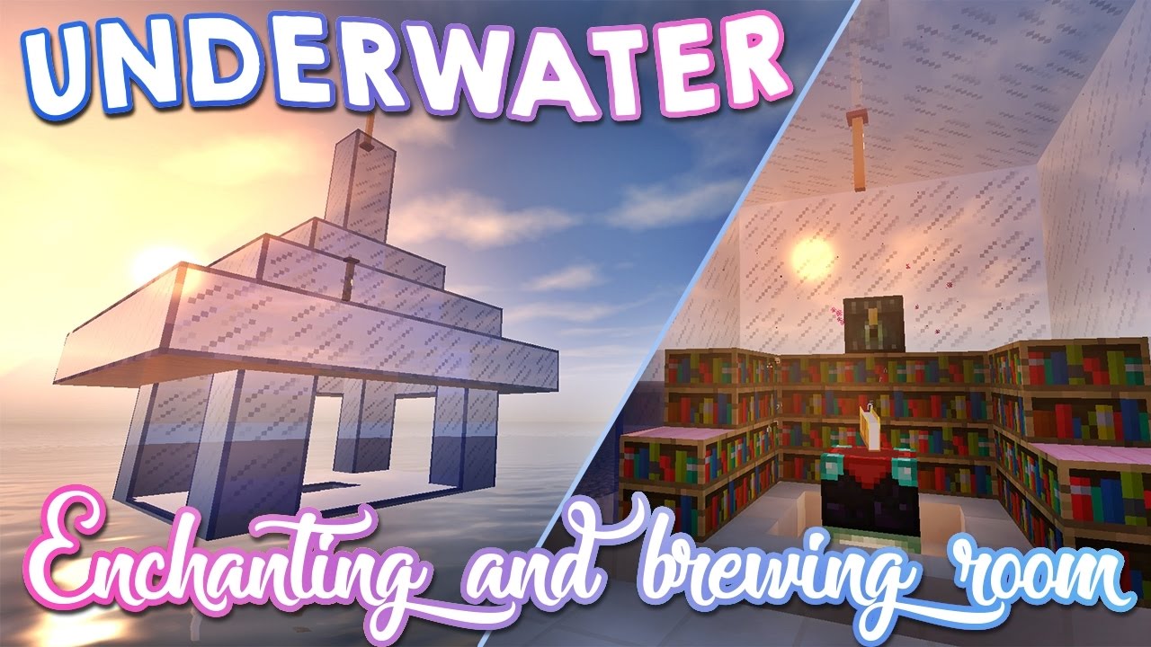 Underwater enchanting and brewing ROOM! - Tutorial - YouTube