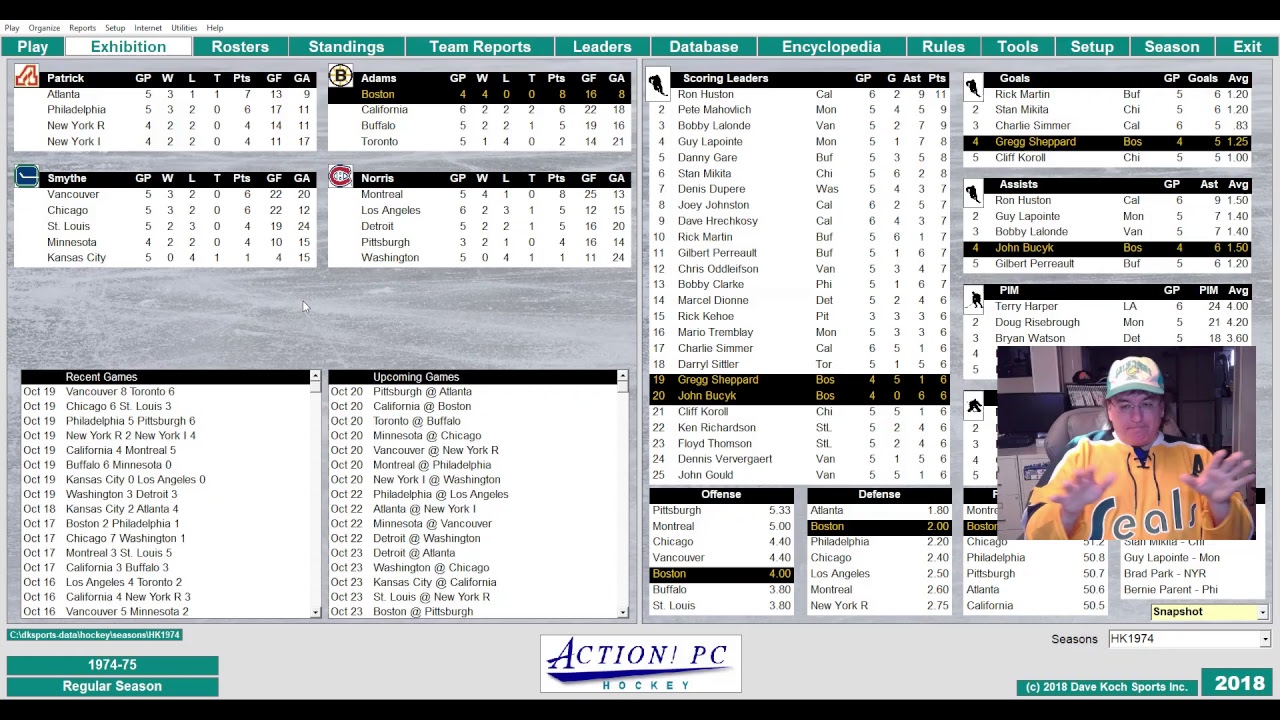 Action PC Hockey introduction to the game - YouTube