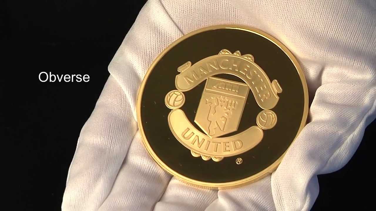Manchester United 5oz Gold Medallion - YouTube