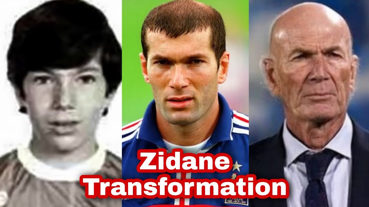 Zinedine Zidane Transformation from 1 to 50 years old - YouTube