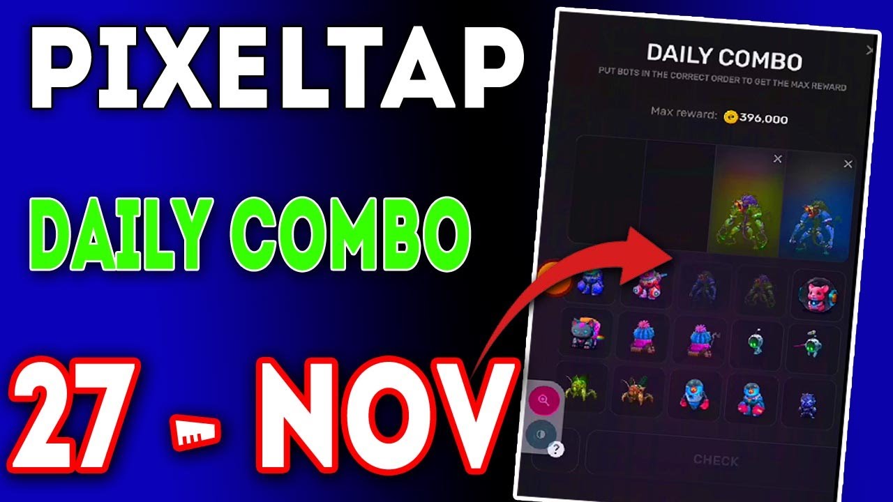 Pixel Tap Daily Combo 27 November 2024 | Today Pixeltap By Pixelverse ...