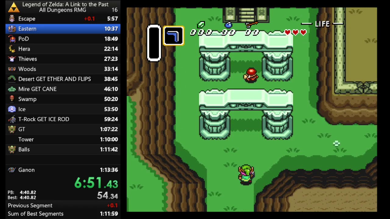 ALTTP All Dungeons RMG PB 1:13:07 - YouTube