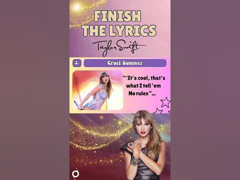 Finish the lyrics Taylor Swift #swifties #finishthelyrics # ...