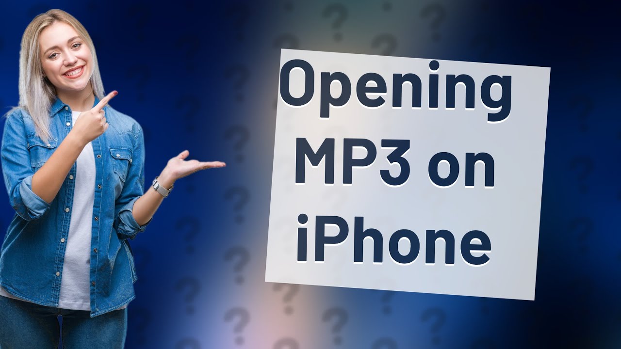 How do I open MP3 files on my iPhone? - YouTube
