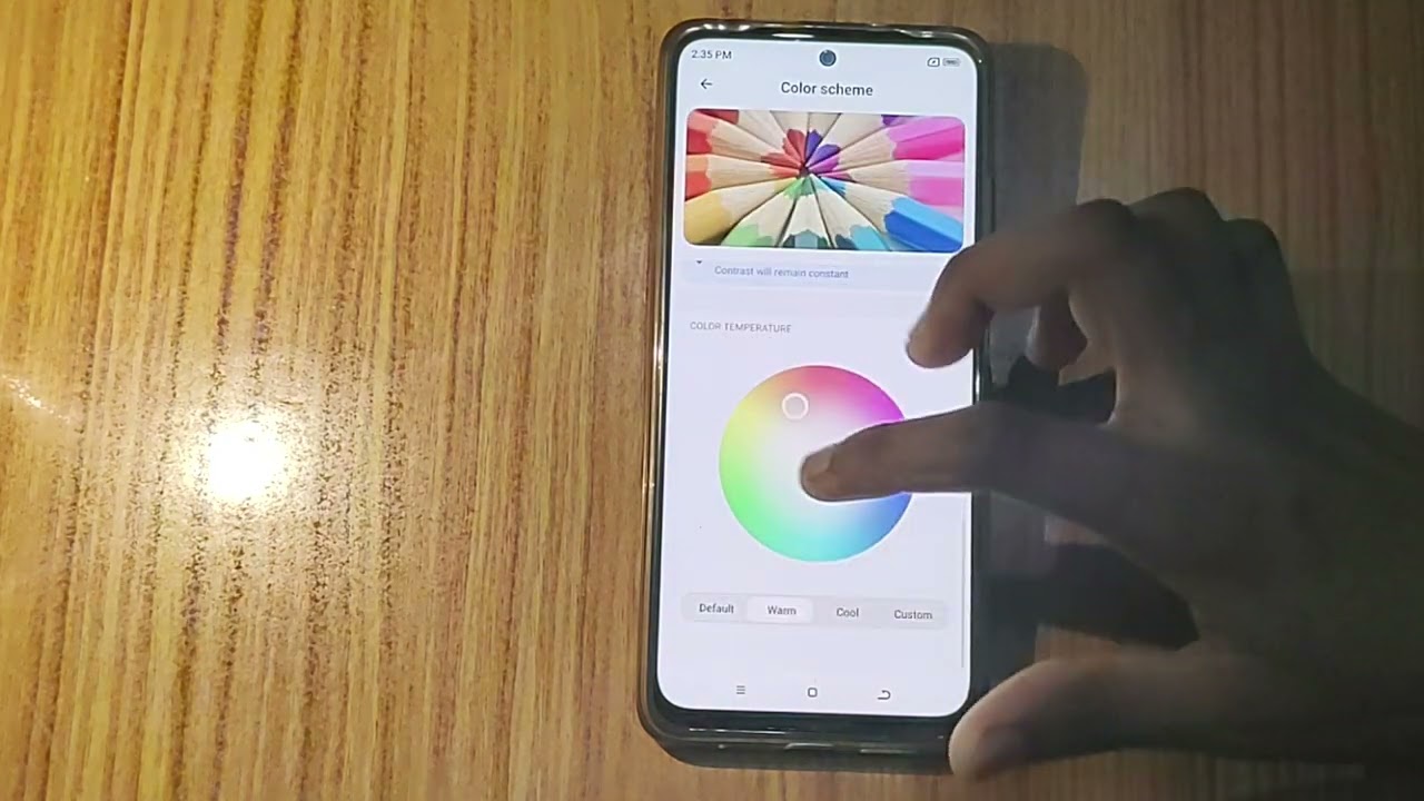 Screen colour default kaise kare, How to default screen colour in poco ...