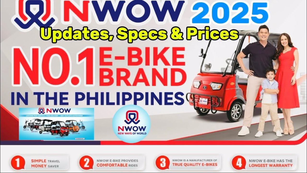 Nwow Ebike Updates Prices Specs 2 3 4 Wheels Philippines 2025 | What ...